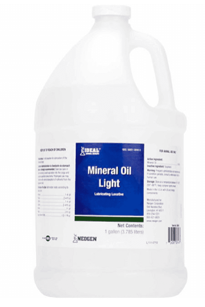 Ideal Animal Health 8848 Lubricating Laxative Light Mineral Oil, 1 gal ...