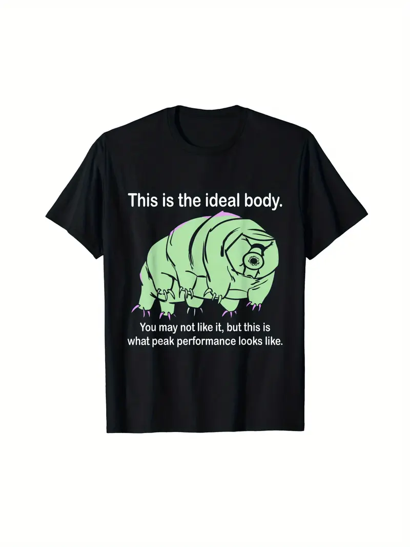 Ideal Body Tardigrade Gifts Microbiology Science Water Bear T-Shirt ...