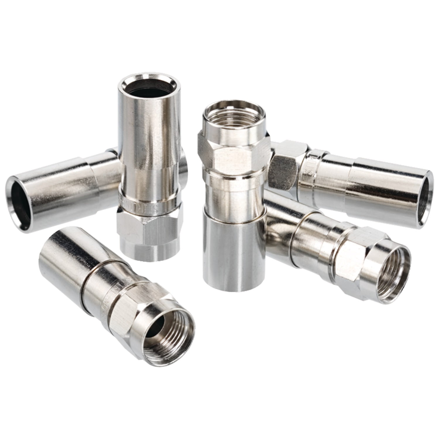 Ideal Compression Rg6 F Connector Reg/tri/quad 100pk - Walmart.com