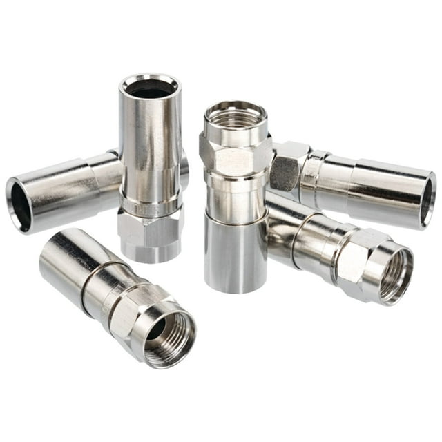 Ideal Compression Rg6 F Connector Reg/tri/quad 100pk - Walmart.com