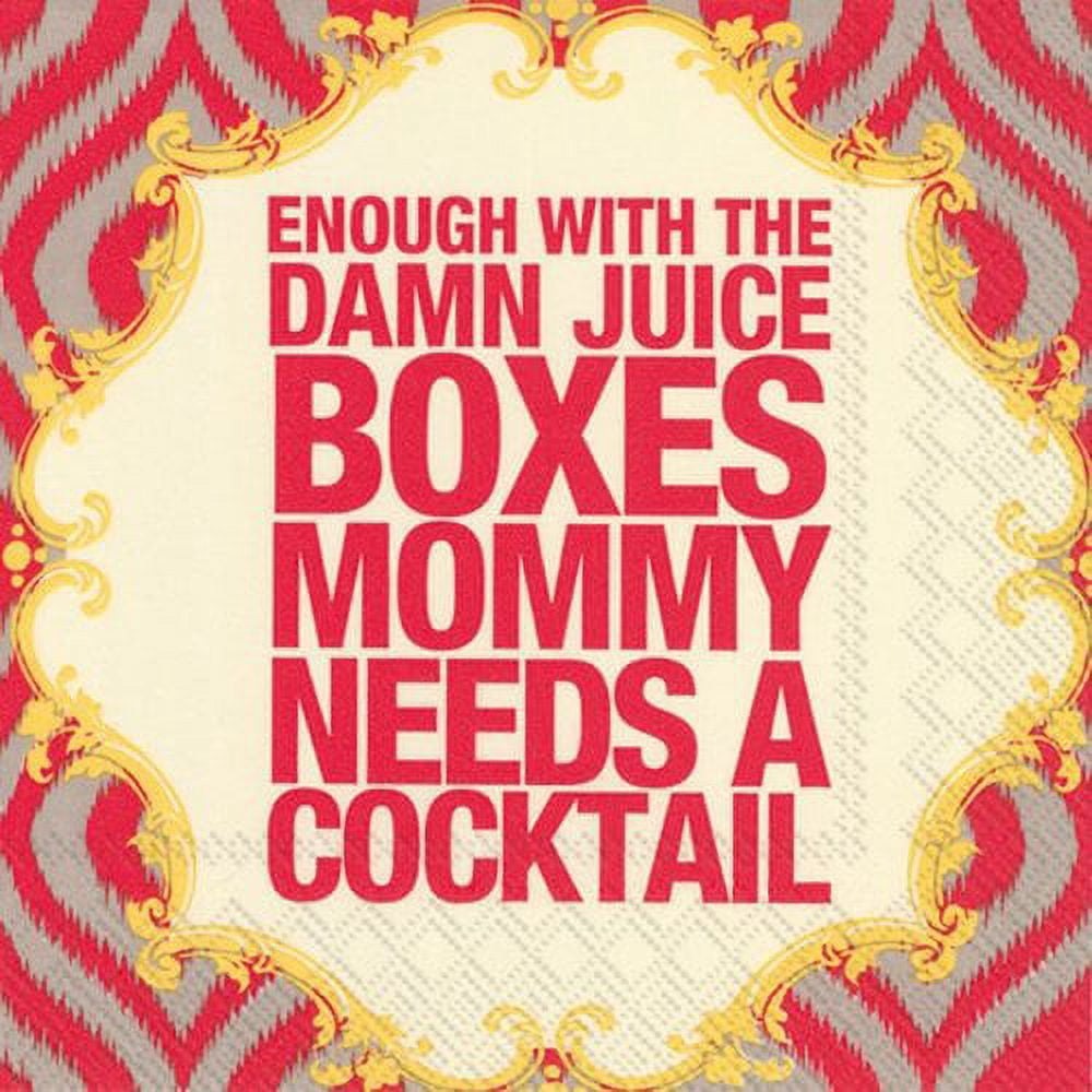 Ideal Home Range 20 Count 3-Ply Paper Naughty Betty Cocktail Napkins ...