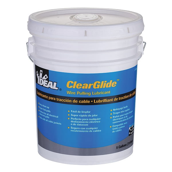 Ideal Industries Clear Glide 31-385 Machine & Tool Lubricant Pail, 5 ...