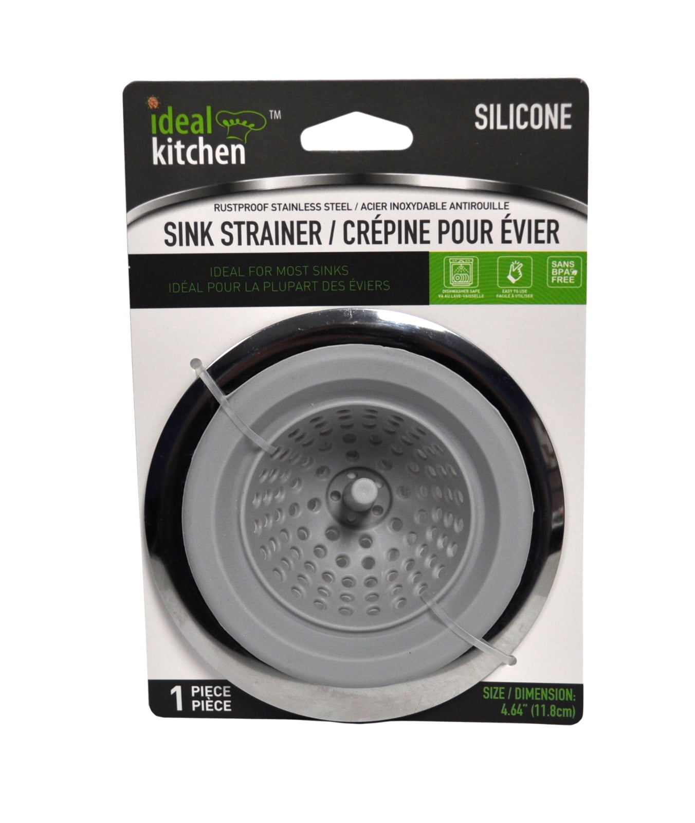 Ideal Kitchen Gray Silicone Sink Strainer - Walmart.com