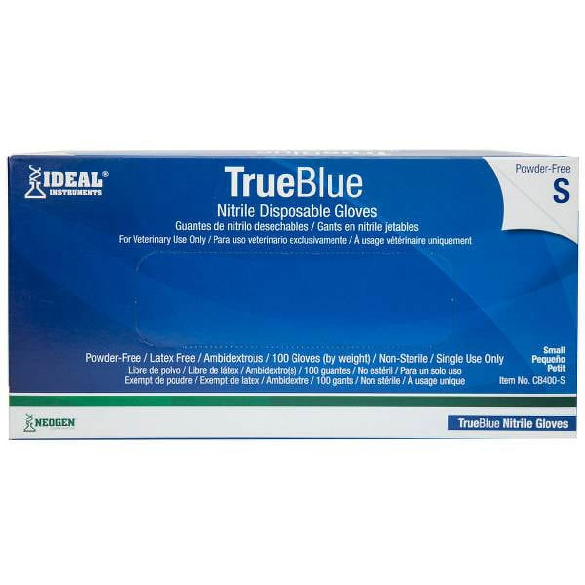 Ideal Nitrile True Blue Powder Free Gloves Small - Walmart.com