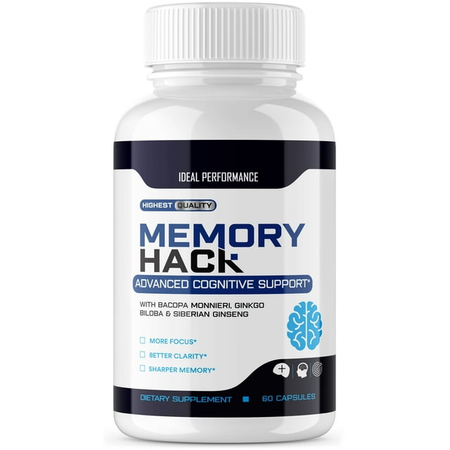 Ideal Performance - Memory Hack , Brain Supplement Pills, Youthful Brain Function, 1pack ...