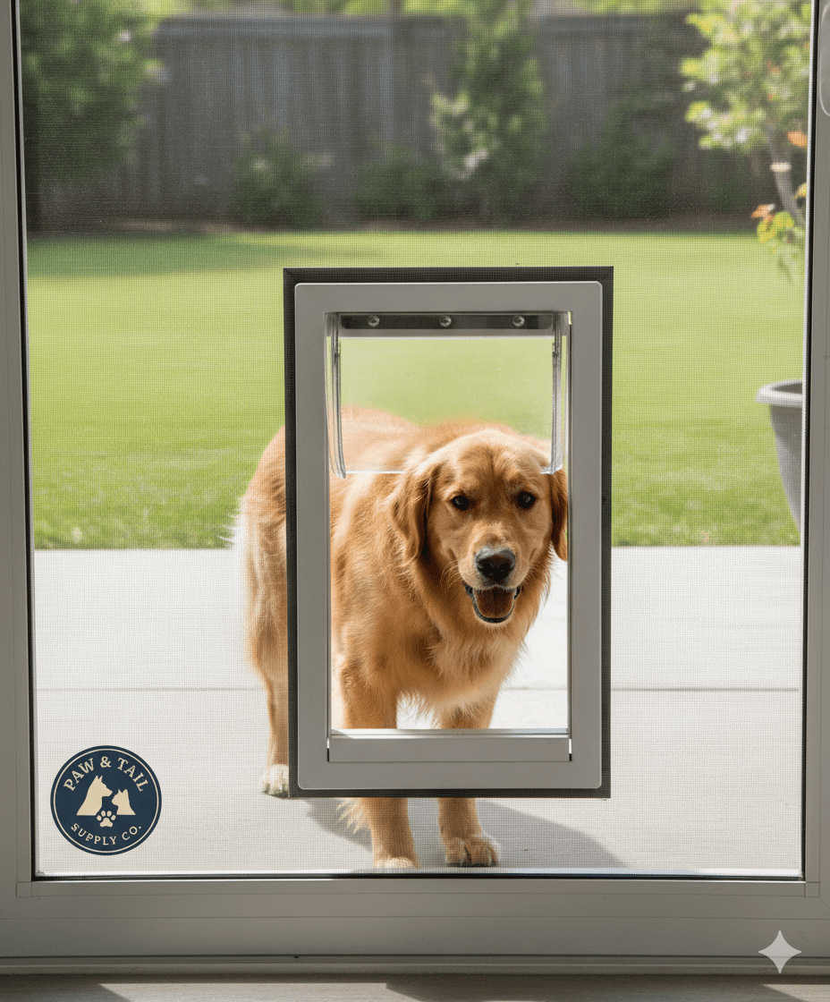 Ideal Pet Products Screen Guard Pet Door Medium White - Walmart.com