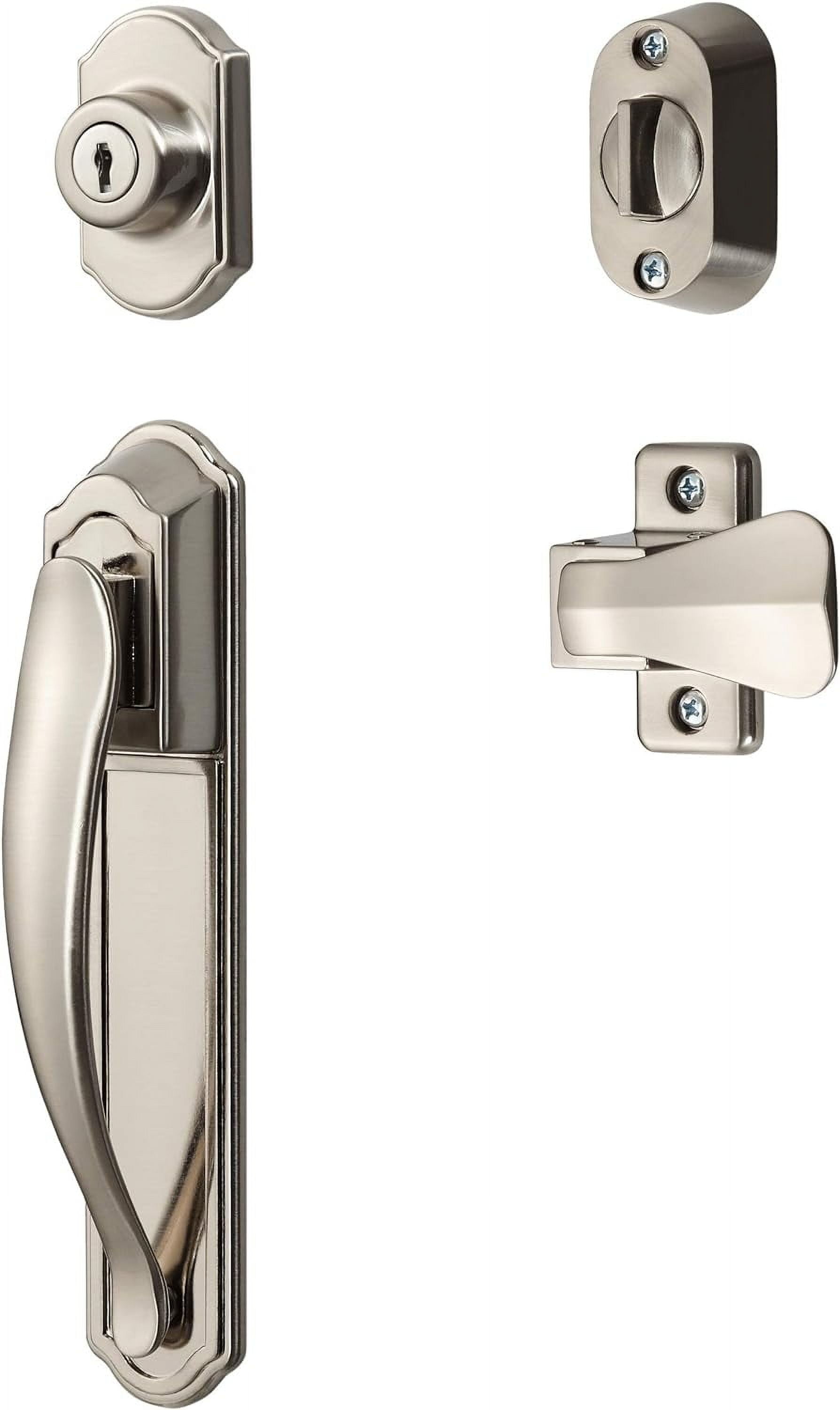 Ideal Security Door Handle with Keyed Deadbolt for Storm and Screen ...