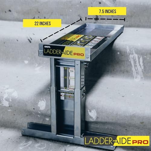 Ideal Security Foldable Ladder-Aide PRO: Fits Steps 4.921" to 7.875 ...