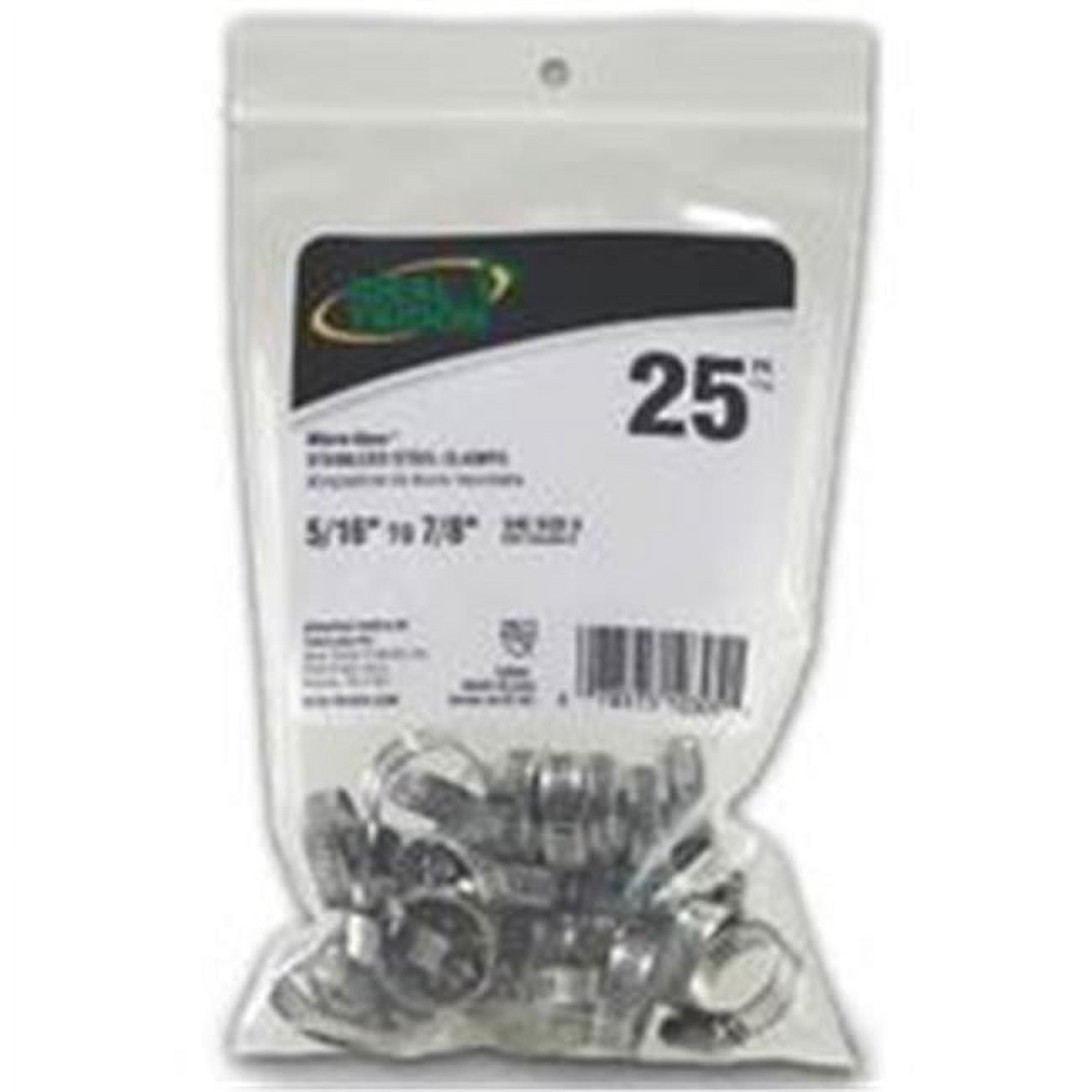 Ideal Tridon Micro-Gear 5/16 in to 7/8 in. SAE 6 Silver Hose Clamp ...