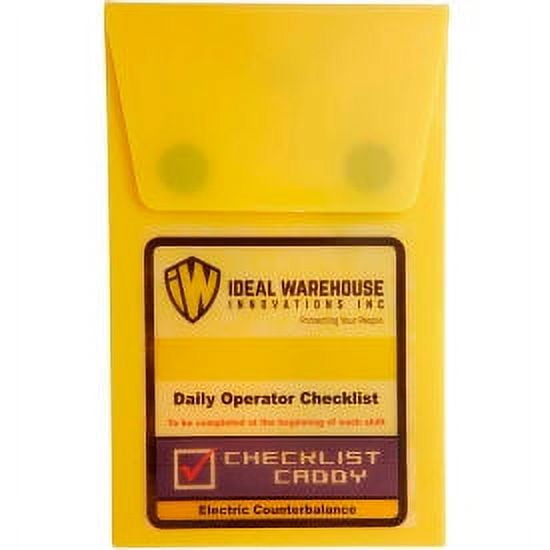 Ideal Warehouse Electric Counterbalance Forklift Checklist Caddy 70 ...