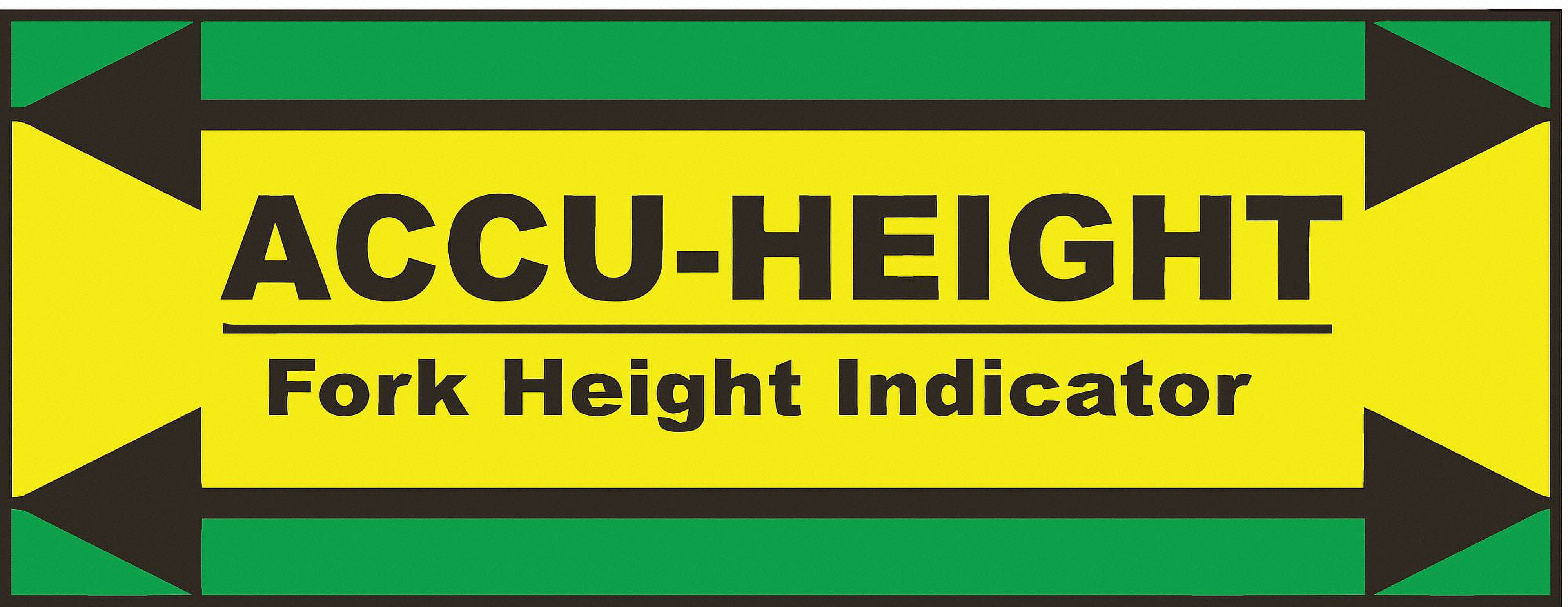 Ideal Warehouse Innovations Height Indicator Label,12 in. H,Vynil 70 ...