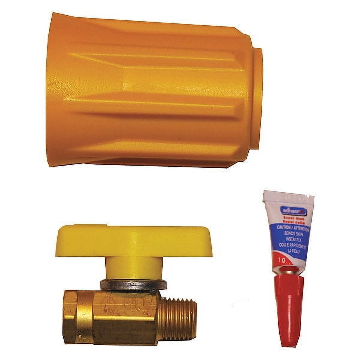 Ideal Warehouse Innovations Propane Valve,Plastic,Yellow,5 7/8" W 70 ...