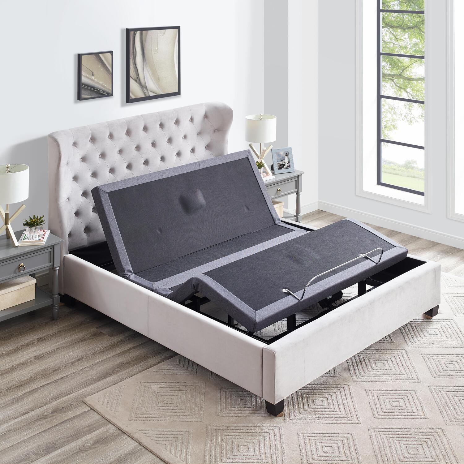 IdealBase Full Adjustable Bed Frame, Remote Control, Massaging, 2 USB ...