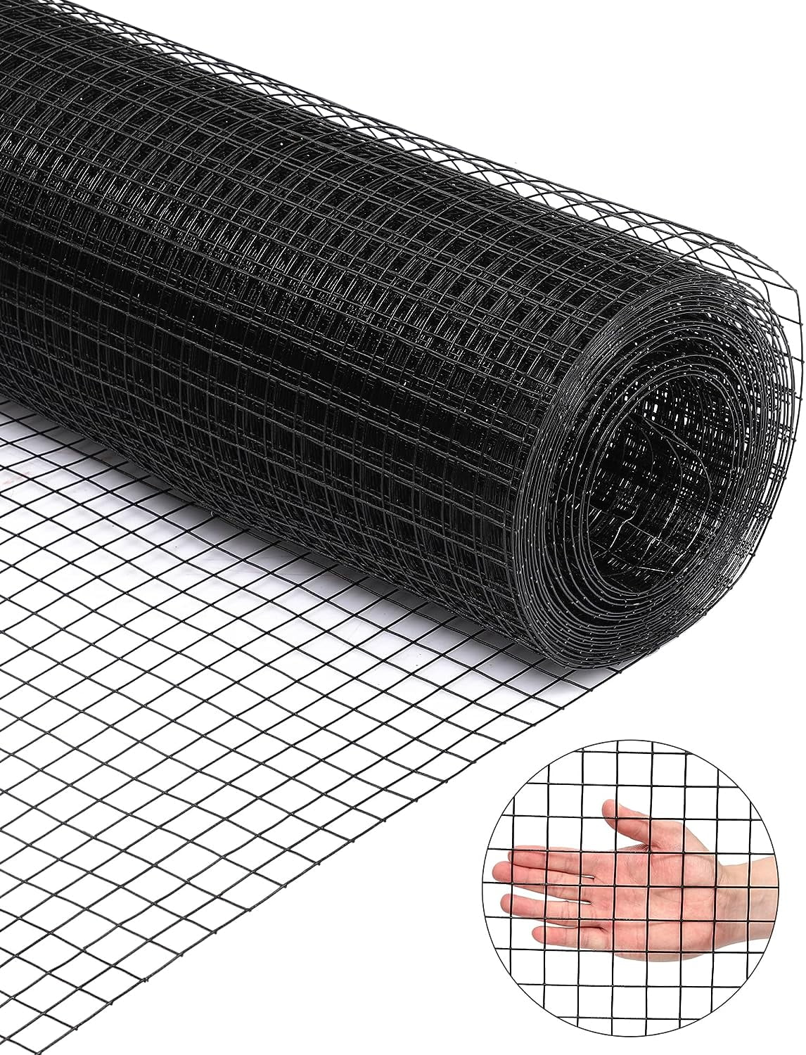 IdealHouse 24" x 100' Hardware Cloth, 15 Gauge Vinyl-Coated Wire Mesh ...