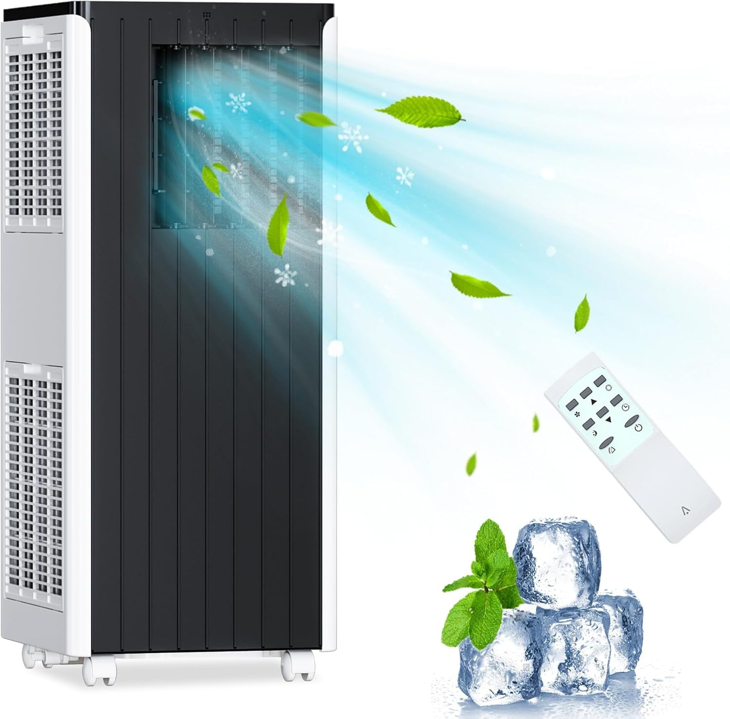 IdealHouse 8000 BTU Portable Air Conditioner, 4-in-1 AC Unit with Fan ...