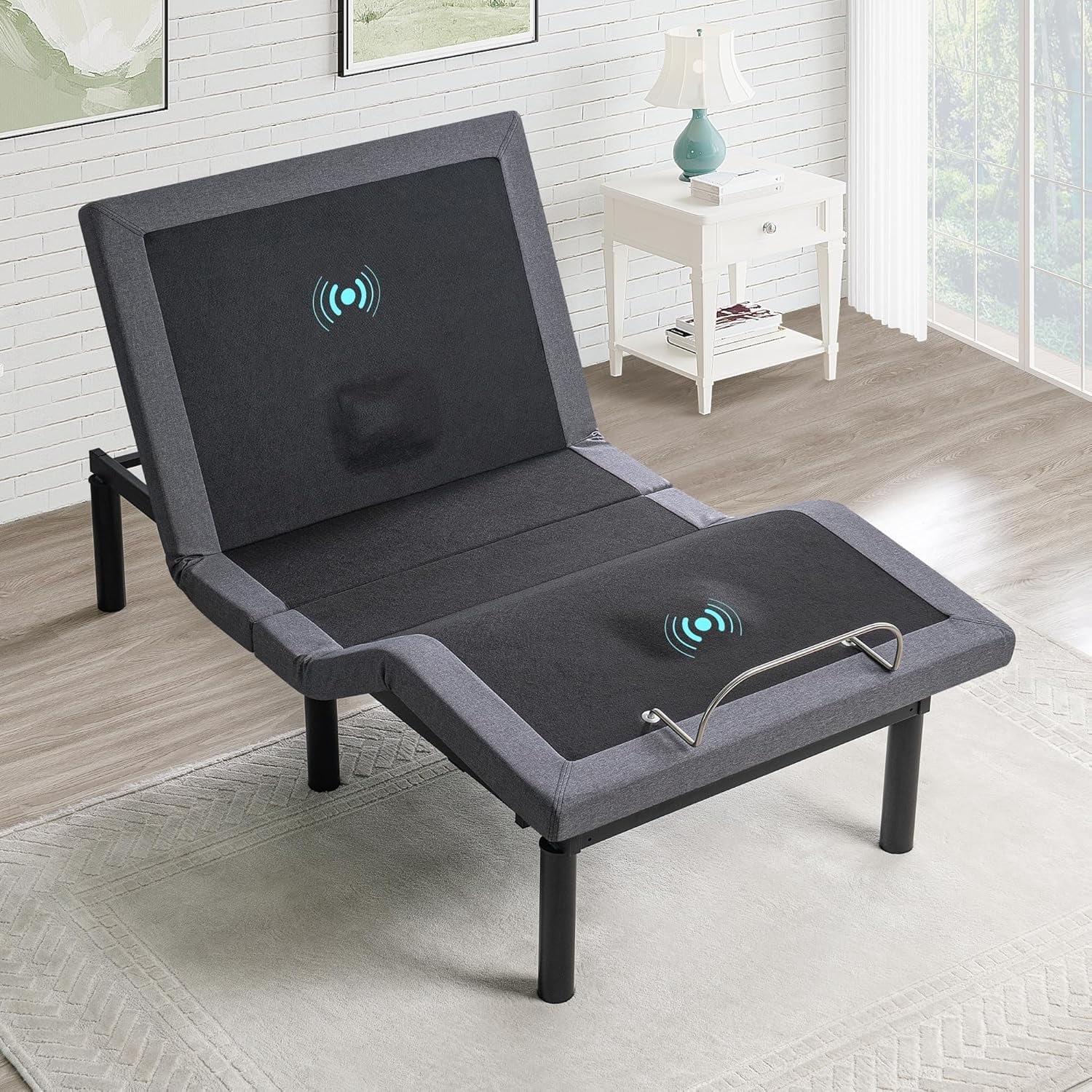 Idealbase adjustable bed frame twin with Lumbar Support & Head Tilt ...