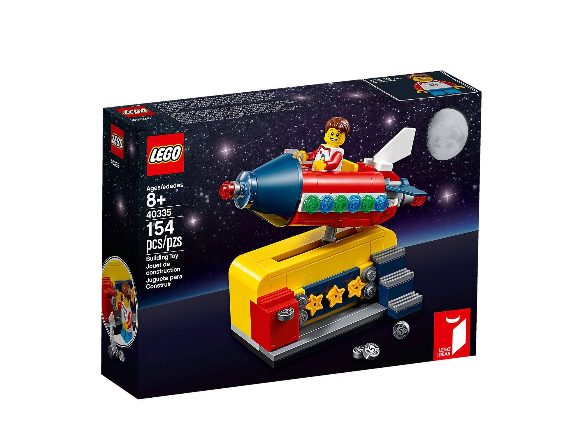 LEGO Space Rocket Ride Building Set 40335, 154 Pieces, Includes ...