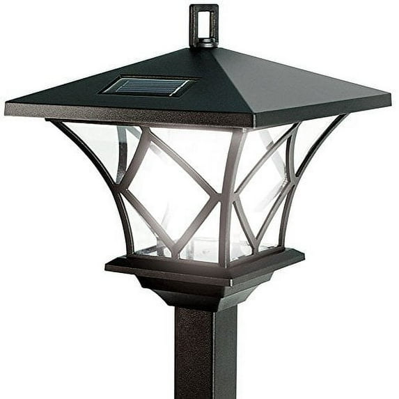 Ideaworks JB7424 Outdoor Yard Garden Patio Solar LED Lamp with Auto On ...