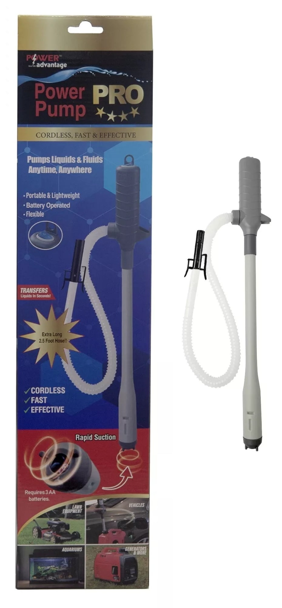 Power Advantage Power Pump Pro -Fuel, Liquid, Gas, Water Transfer ...