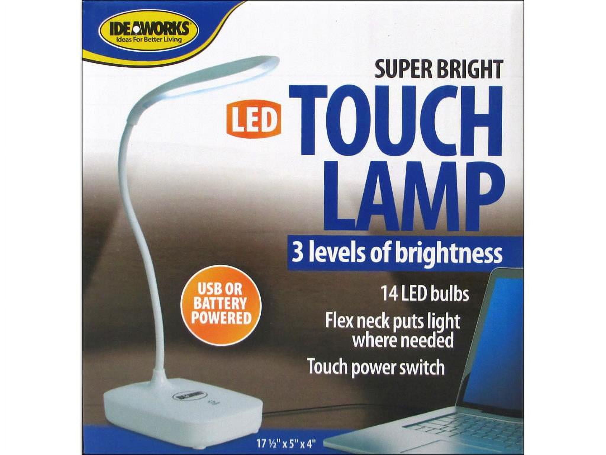 Ideaworks Super Bright LED Touch Lamp USB/Battery - Walmart.com