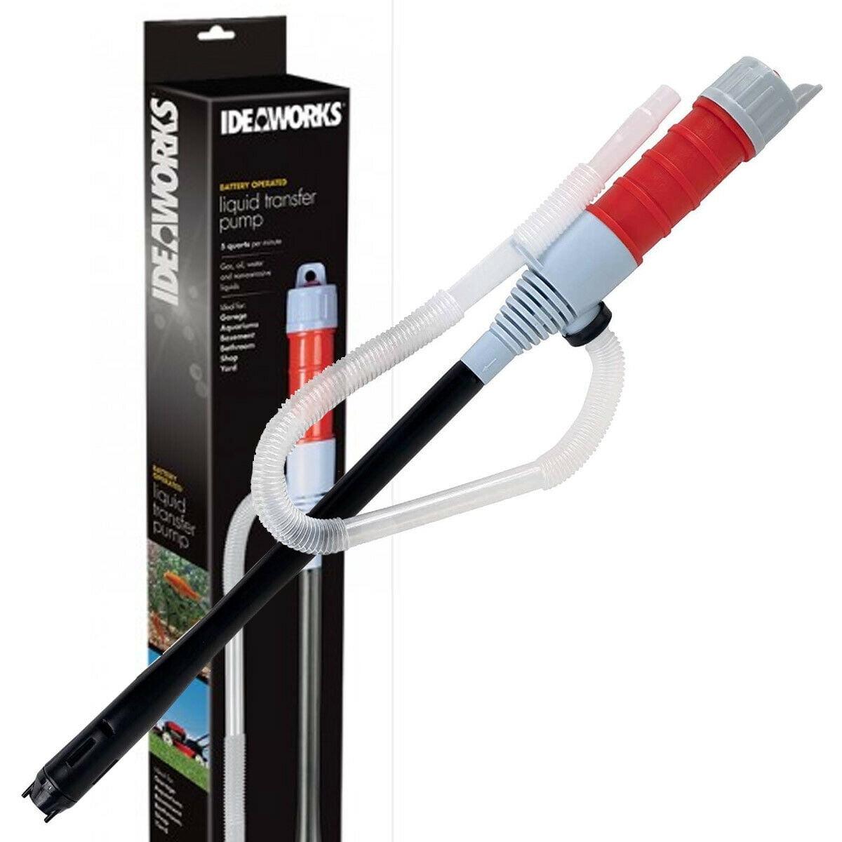 Ideaworks Turbo Pump-Liquid Transfer Pump, Portable Electric Syphon ...