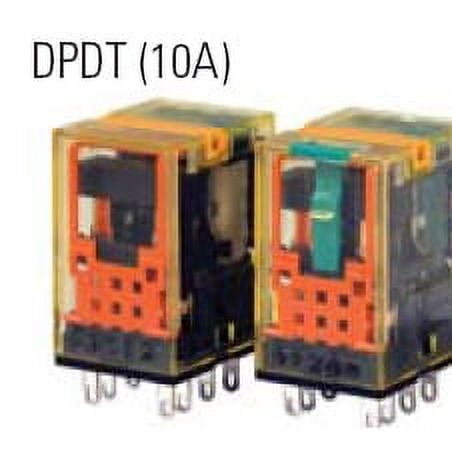 Idec Relay, Dpdt, 240Vac, 30Vdc, 10A - RU2S-D24 - Walmart.com