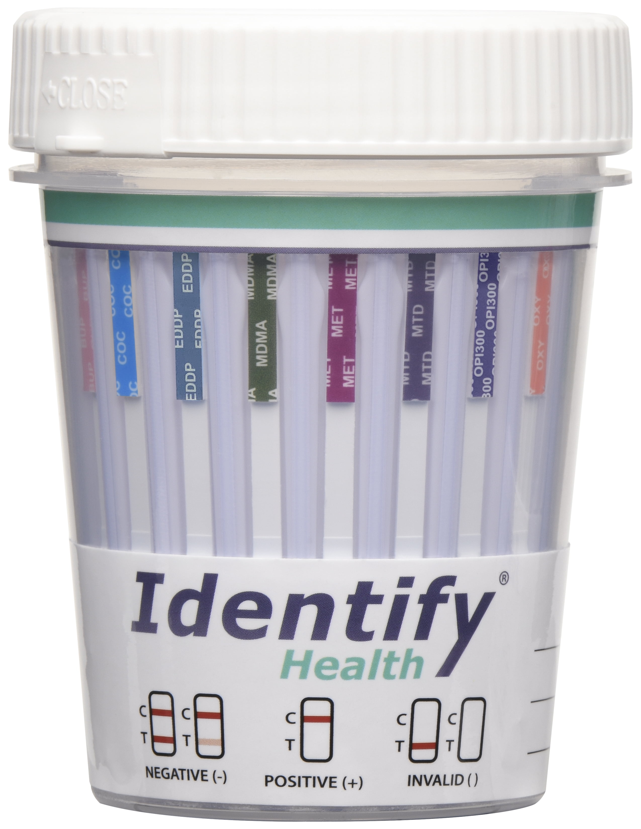 Identify Health 14 Panel Drug Test Cup - 25 Pack - CLIA Waived Instant ...