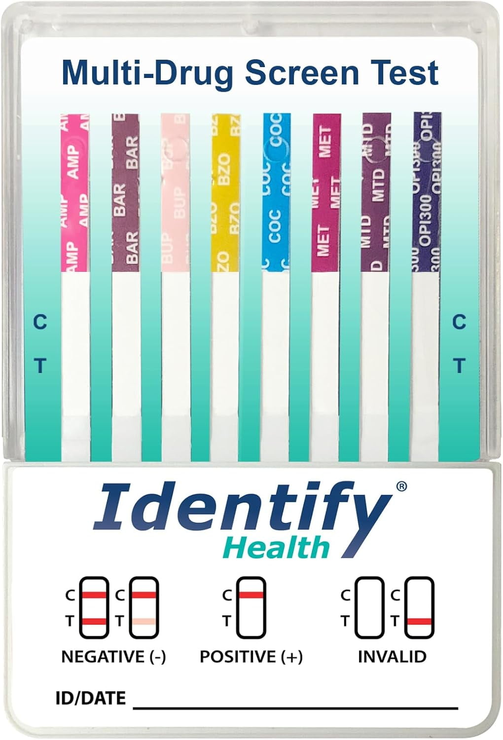 Identify Health Drug Screen Test | 25 Pack | 10 Panel Dip CLIA Waived ...