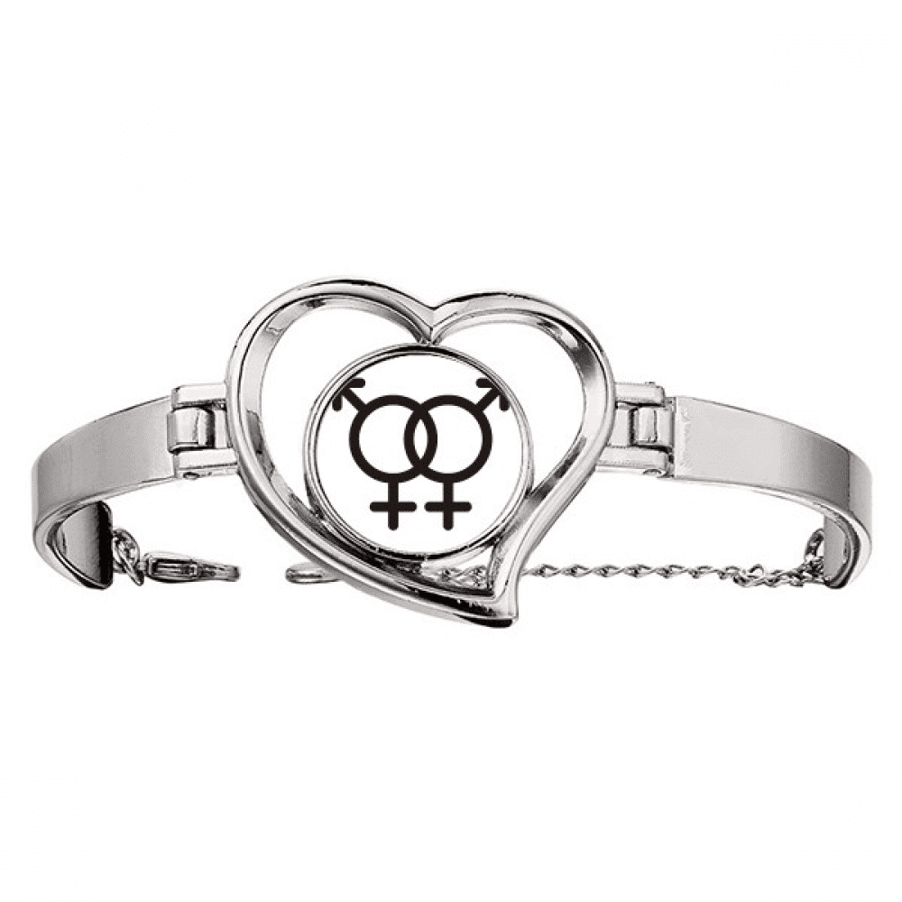 Identifying Rainbow Equality Double-Number Distinction Bracelet Heart ...