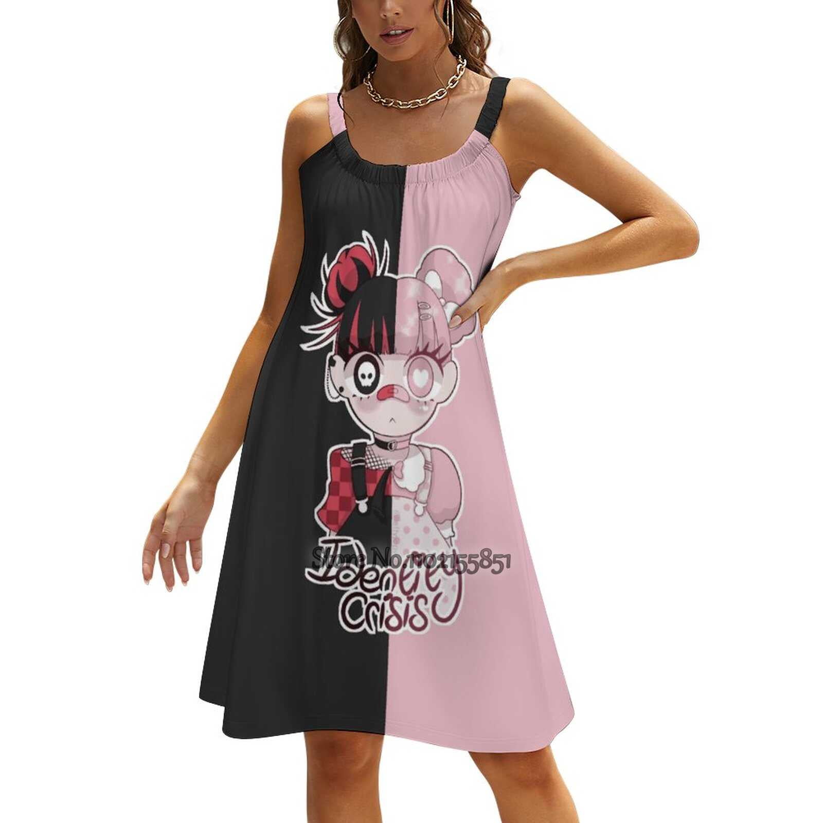 Identity Crisis ( Bg Ver. ) Square Neck Dress Back Lacing Backless ...