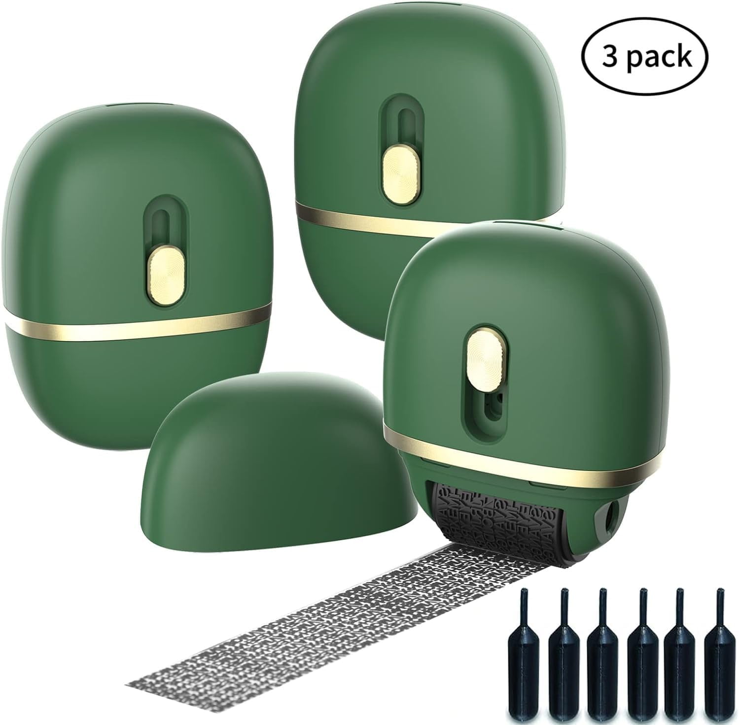 Identity Protection Roller Stamps 2 Pack - Confidential Roller Stamp ...