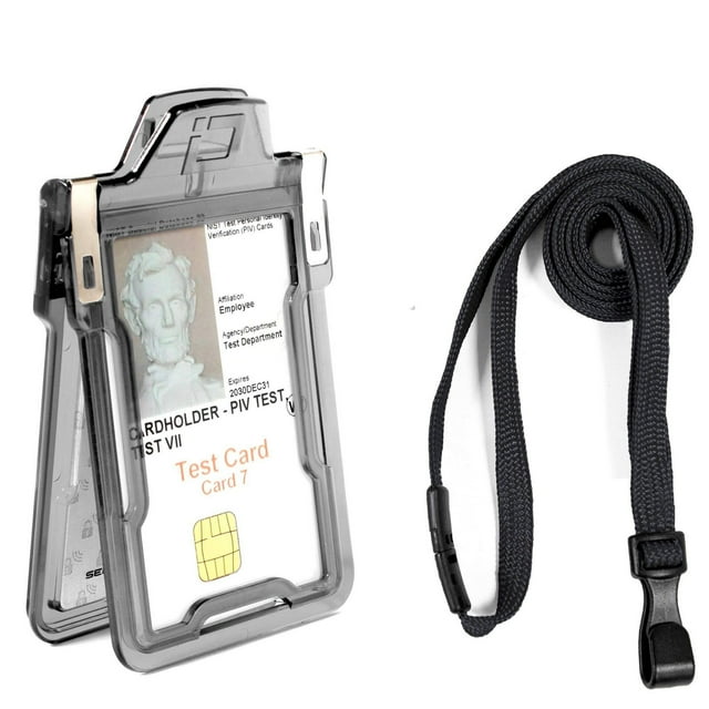 Identity Strong Hold - Secure RFID Badge Holder - Walmart.com