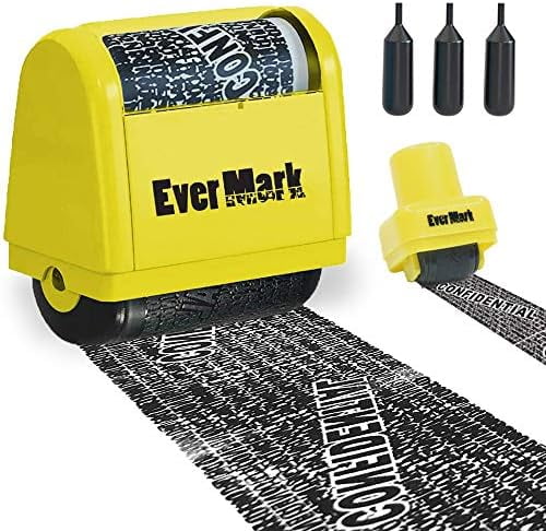 Identity Theft Protection Roller Stamp 2 Pack Confidential Roller Stamp ...