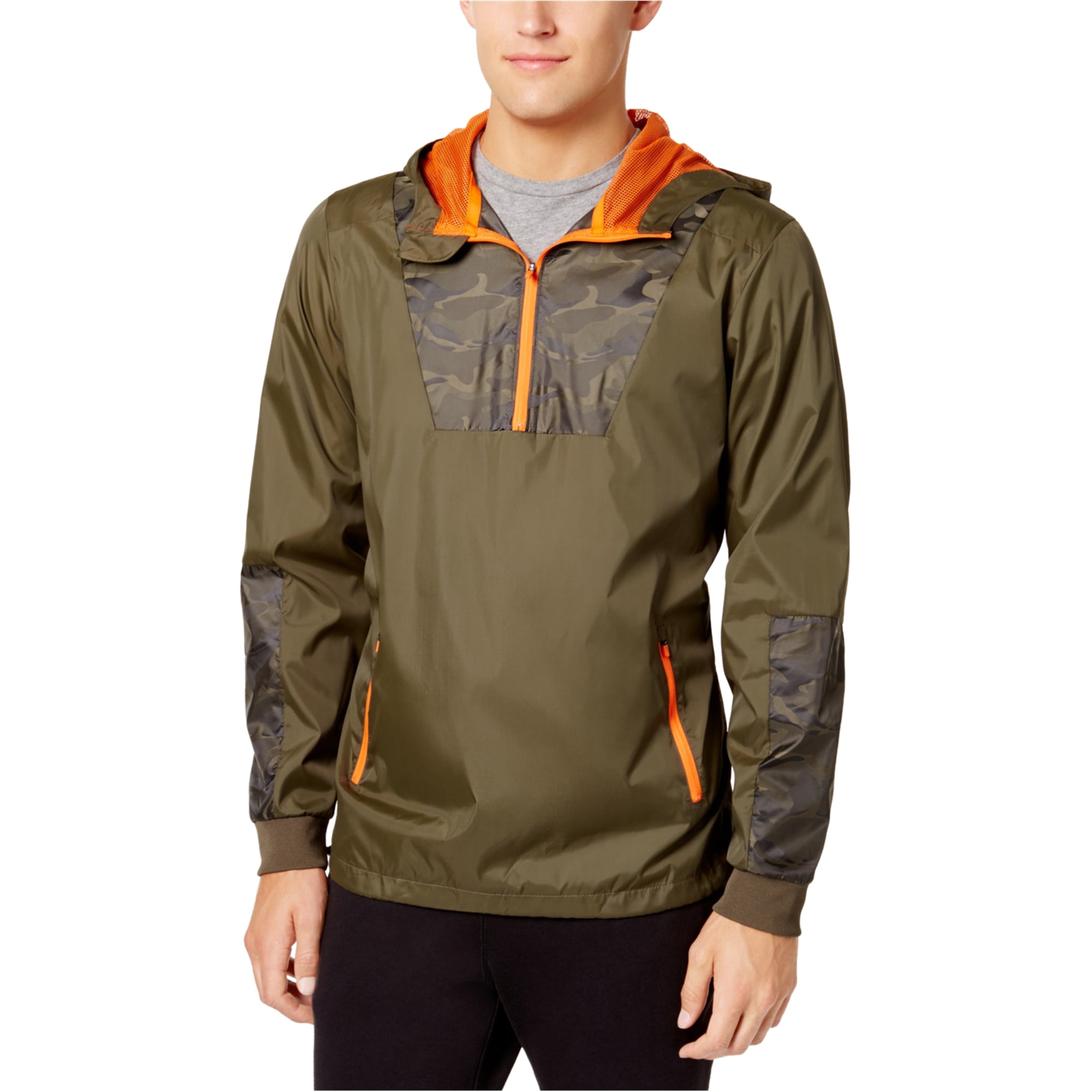 Ideology Mens Colorblocked Windbreaker Jacket, Green, X-Large - Walmart.com