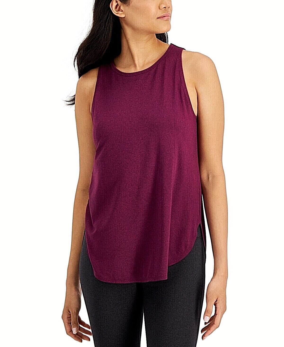 Ideology Women's Plus Tank Top Winter Plum 1X Super Soft UPF 50+ MSRP ...
