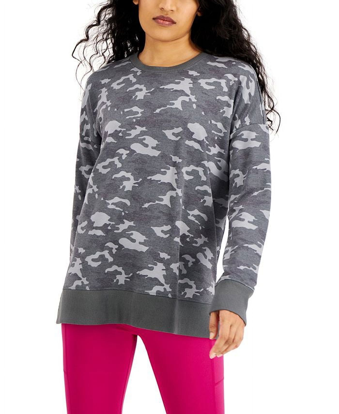 Ideology Womens Activewear Camo Print Sweatshirt;XX-Large - Walmart.com