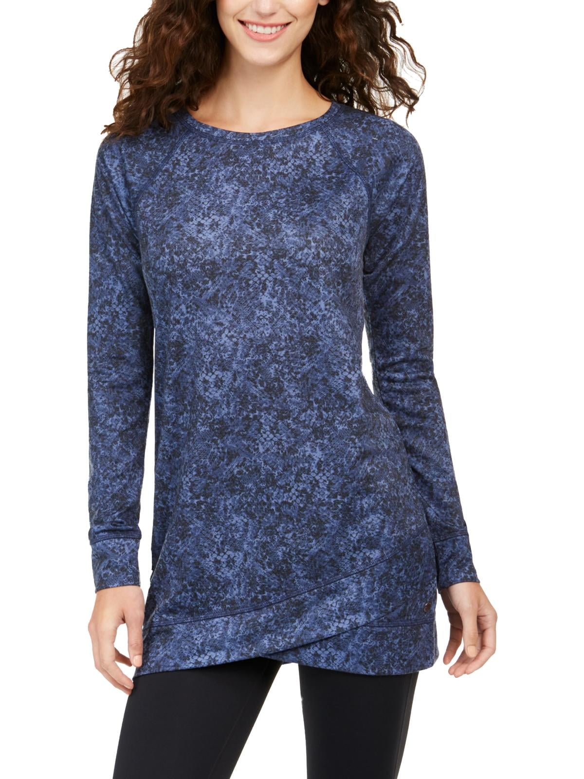 Ideology Womens Animal Print Yoga Tunic Top - Walmart.com