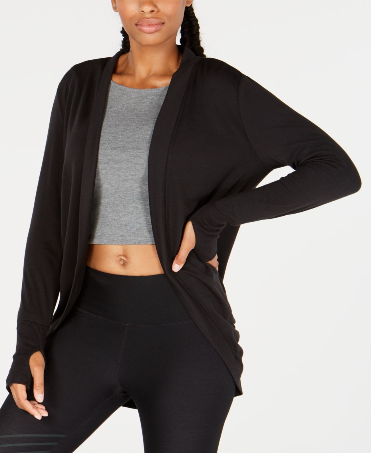 Ideology Womens Open Front Wrap - Walmart.com