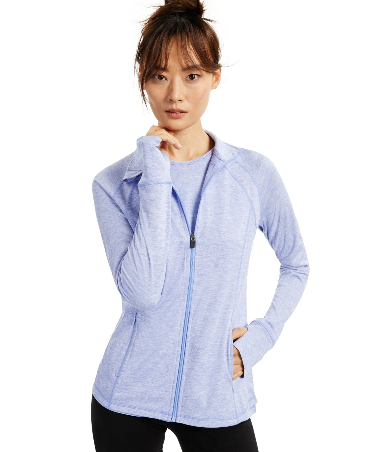 Ideology Womens Performance Zip Jacket - Walmart.com