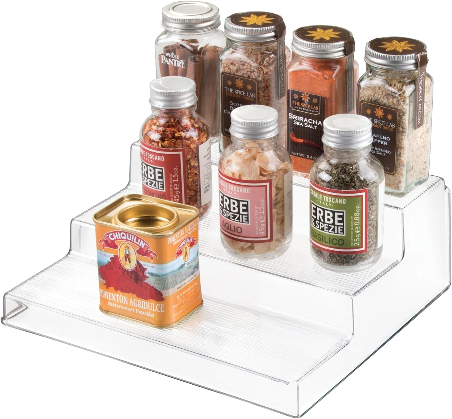 Idesign Linus Linus Plastic 3-Tier Spice Rack, Stadium Organizer Rack ...