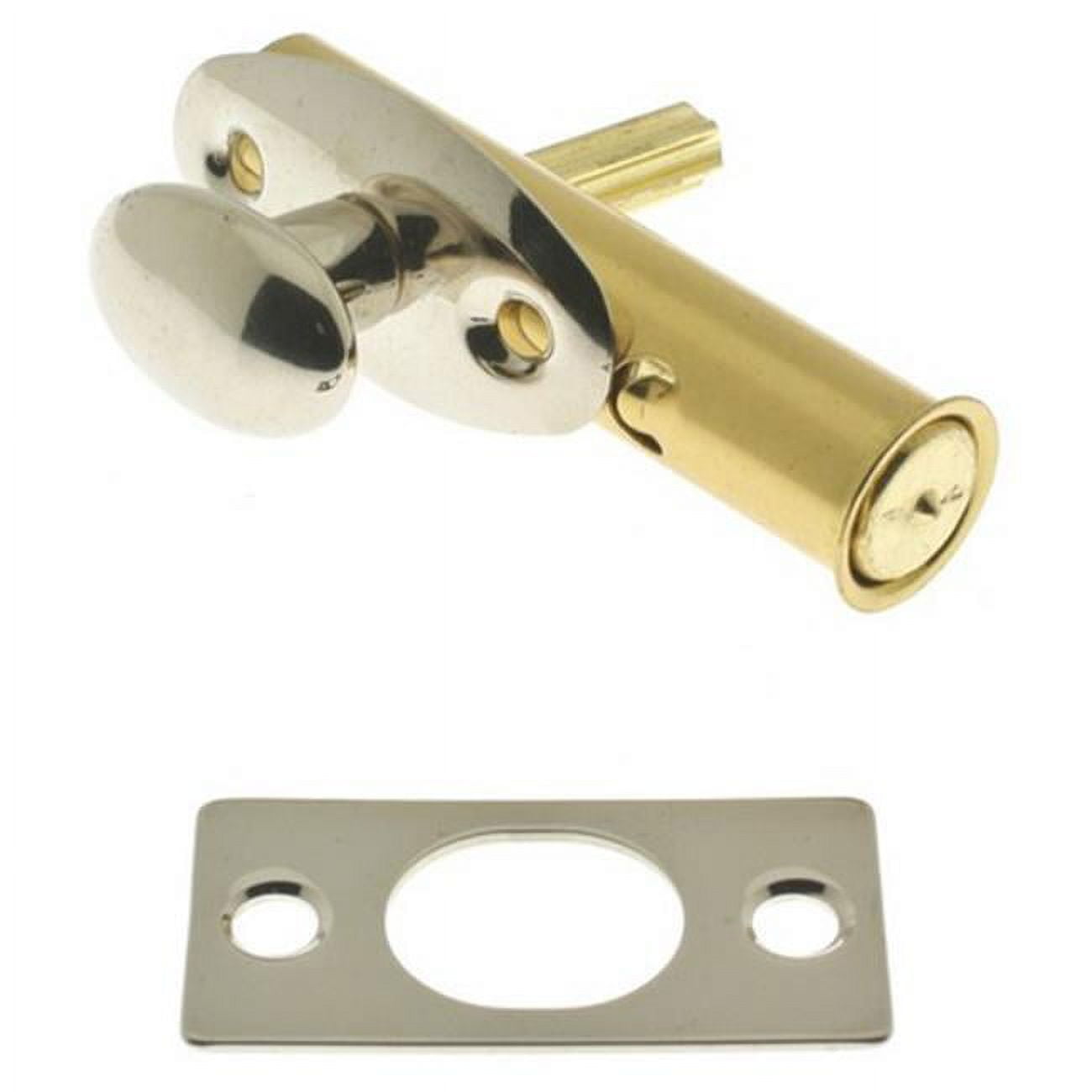 Idh by St. Simons 28500-014 Solid Brass Mortise Door Bolt, Bright Nickel - Walmart.com
