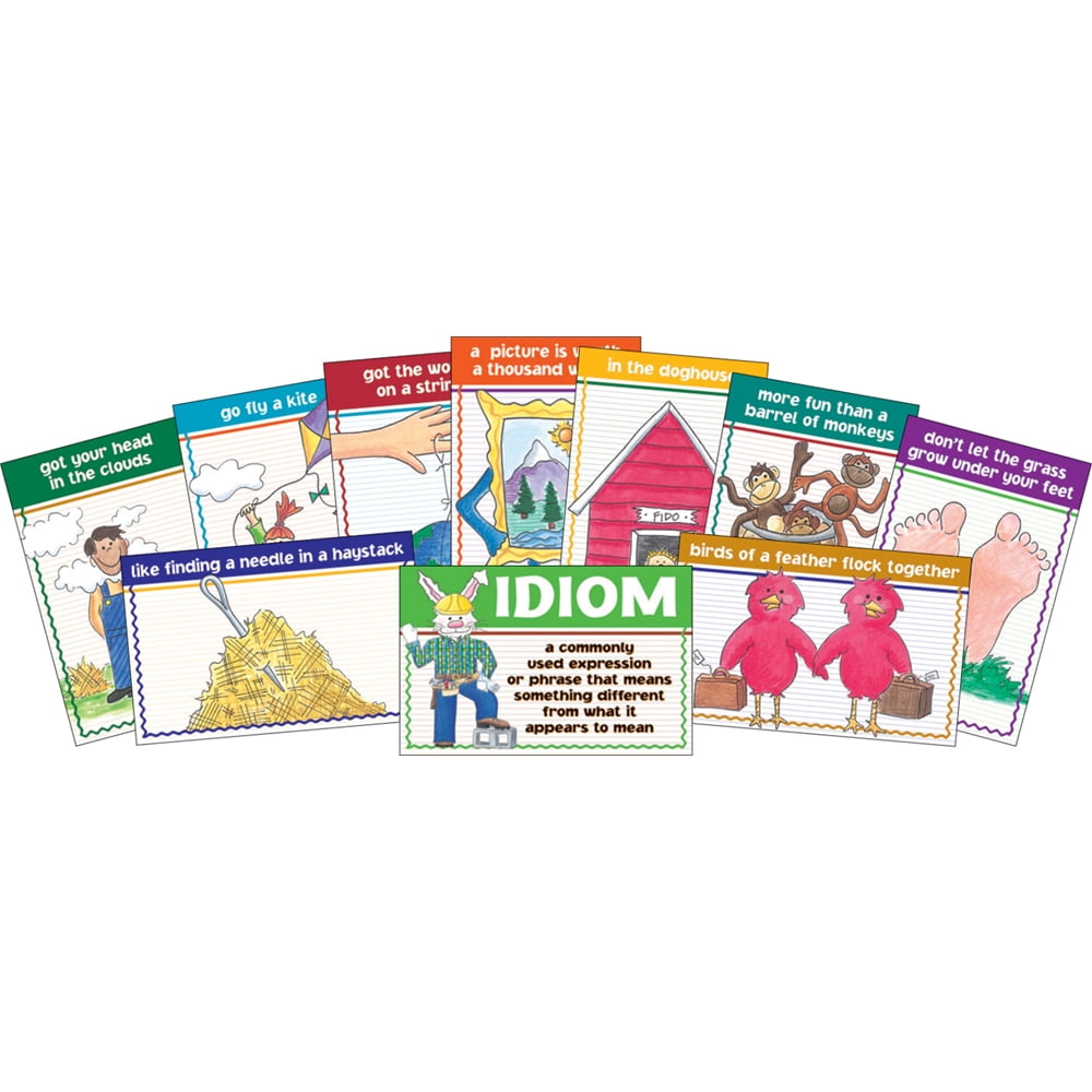 Idioms Chart Set of 10 - Walmart.com