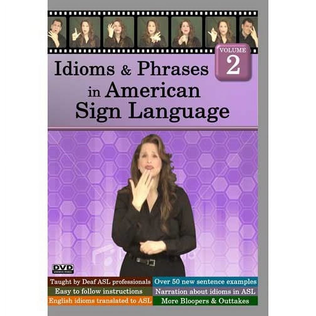 Idioms & Phrases in American Sign Language Volume 2 - Walmart.com