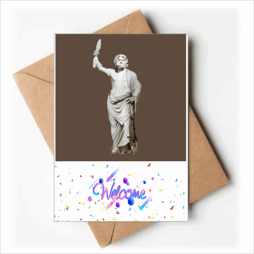 Idol Statue Thunder Sculpture Welcome Back Greeting Cards Envelopes ...