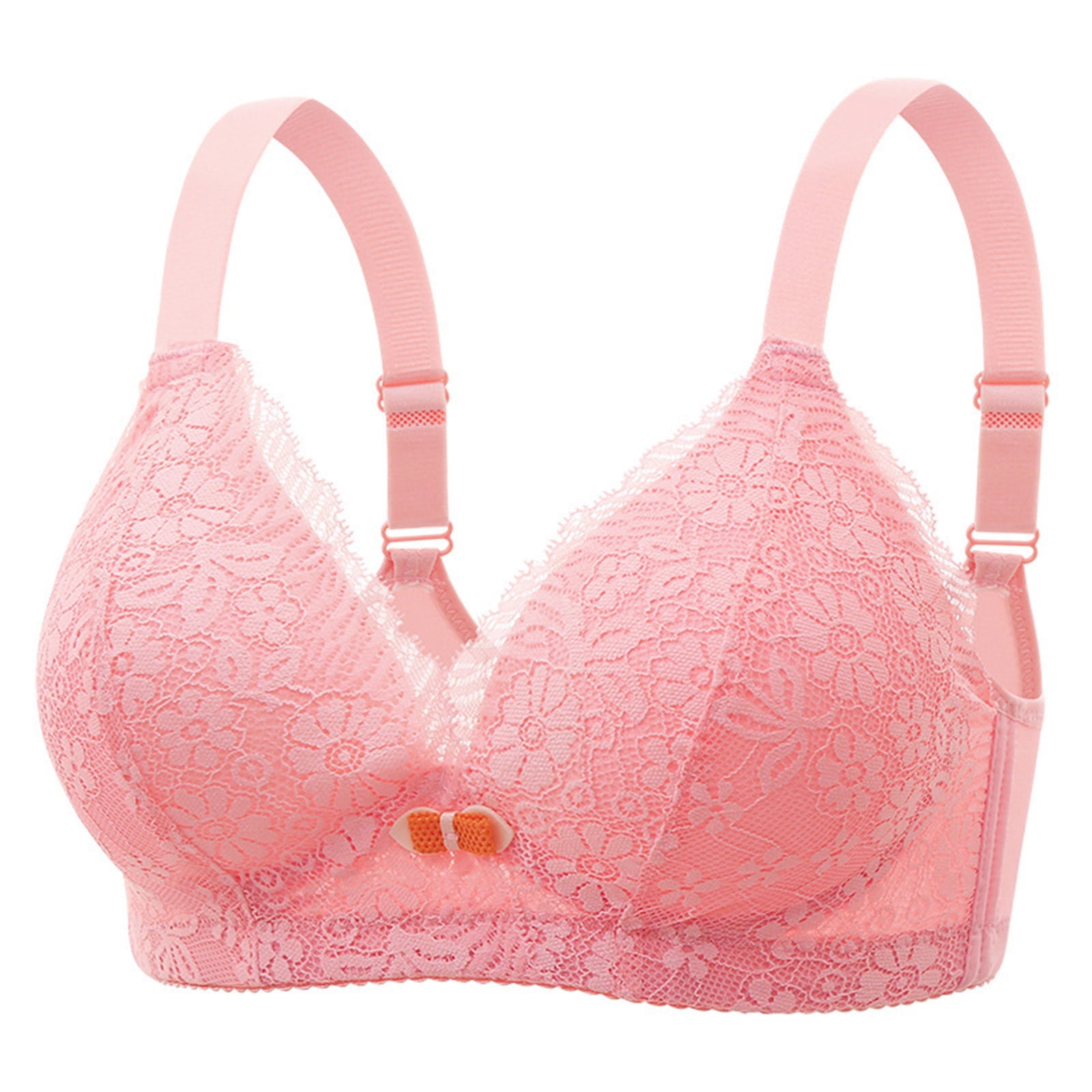 Idoravan Bras for Women Wireless Cooling Woman's Embroidery Lace Thin ...
