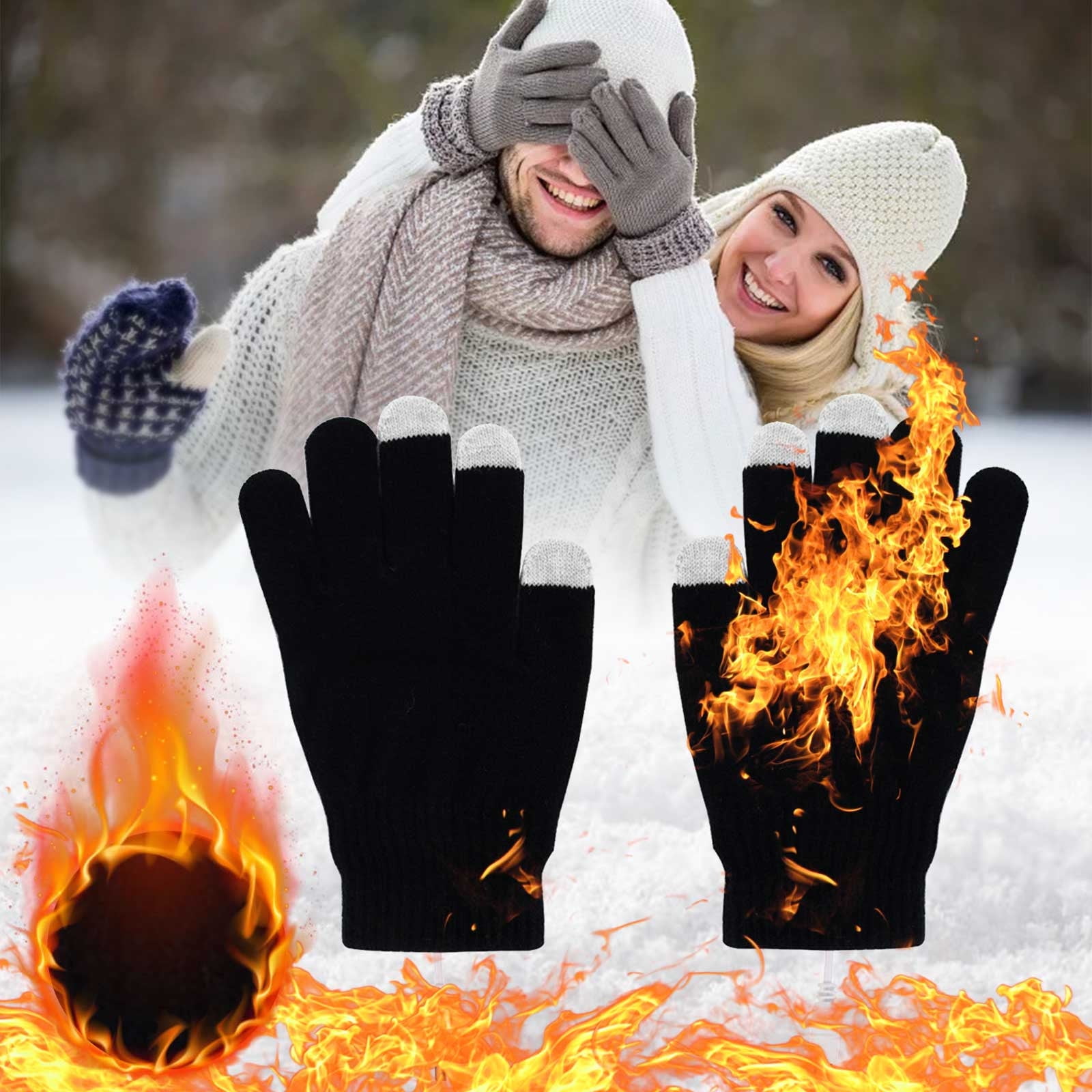 Idoravan Heated Gloves for Men Women Rechargeable ,USB Feeling Heating ...