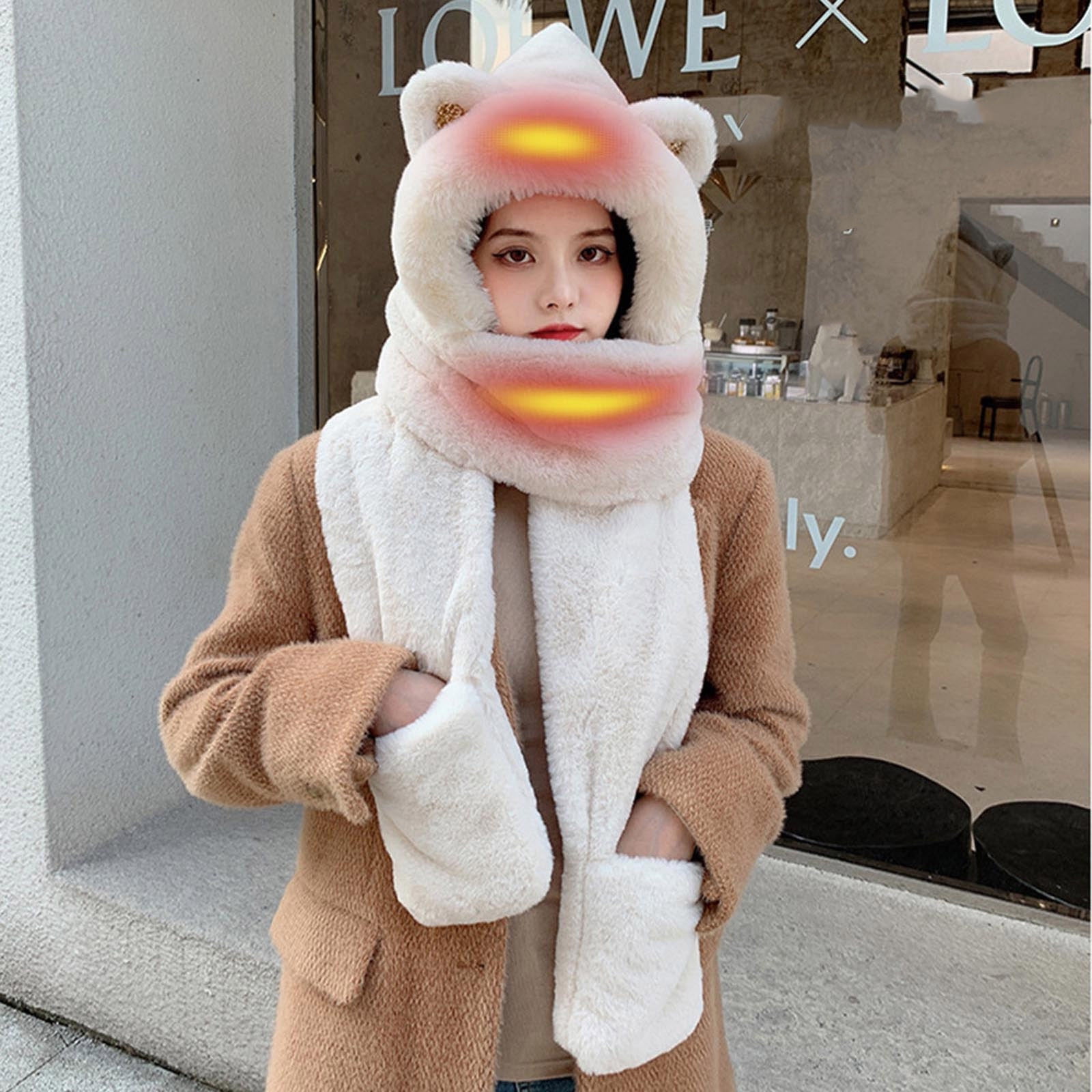 Idoravan Heated Hat for Men Women Rechargeable ,Winter Women USB Heated ...