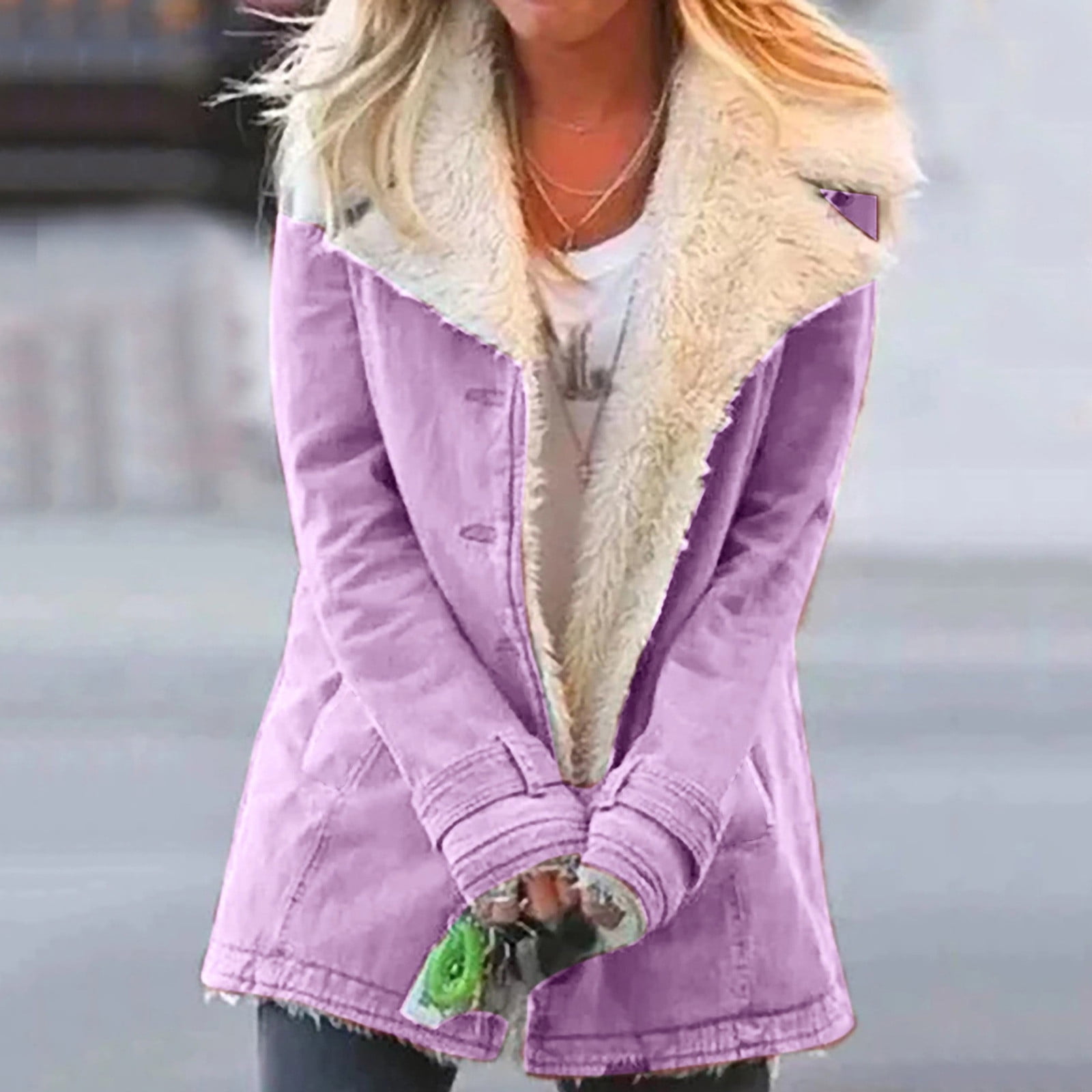Idoravan Winter Coats for Women Plus Size Women Plus Size Winter Warm ...