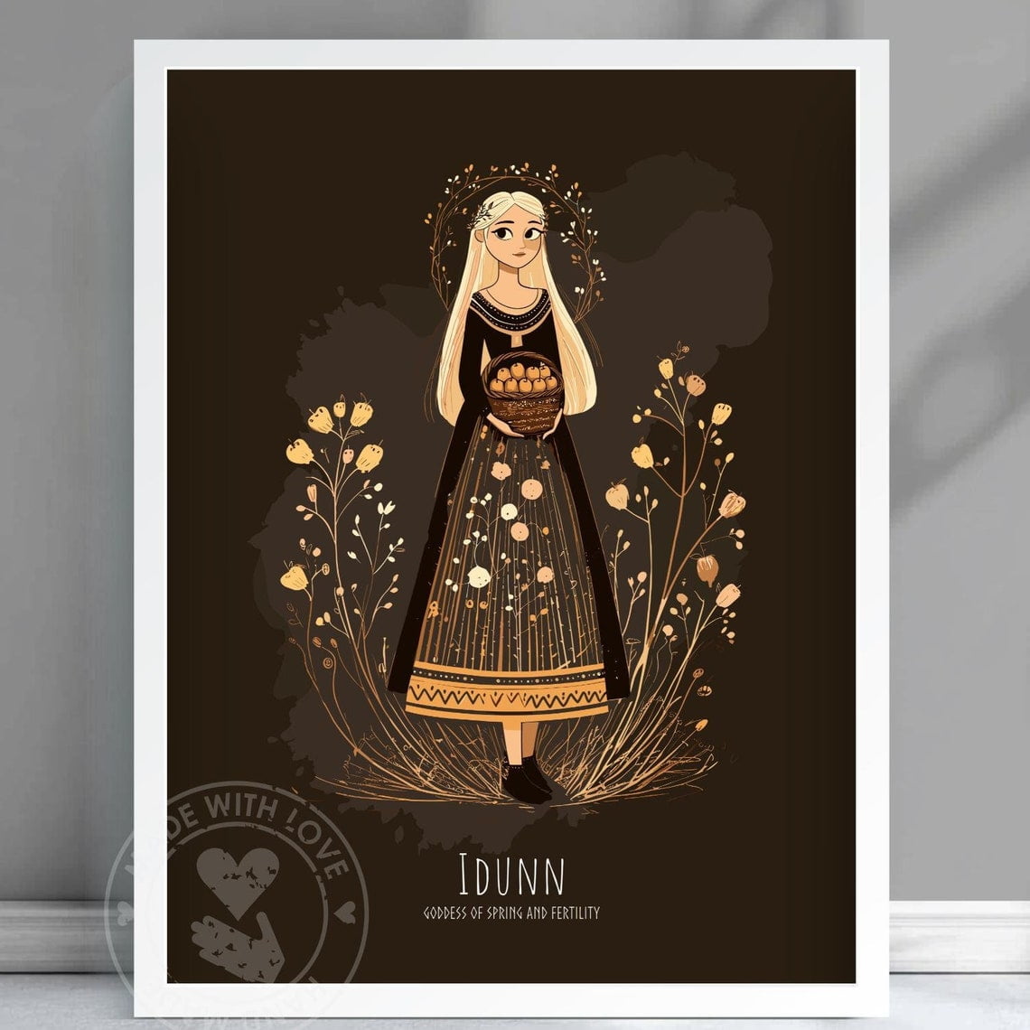 Idunn Goddess Poster, Idunn Nordic Goddess, Idunn Goddess, Norse ...