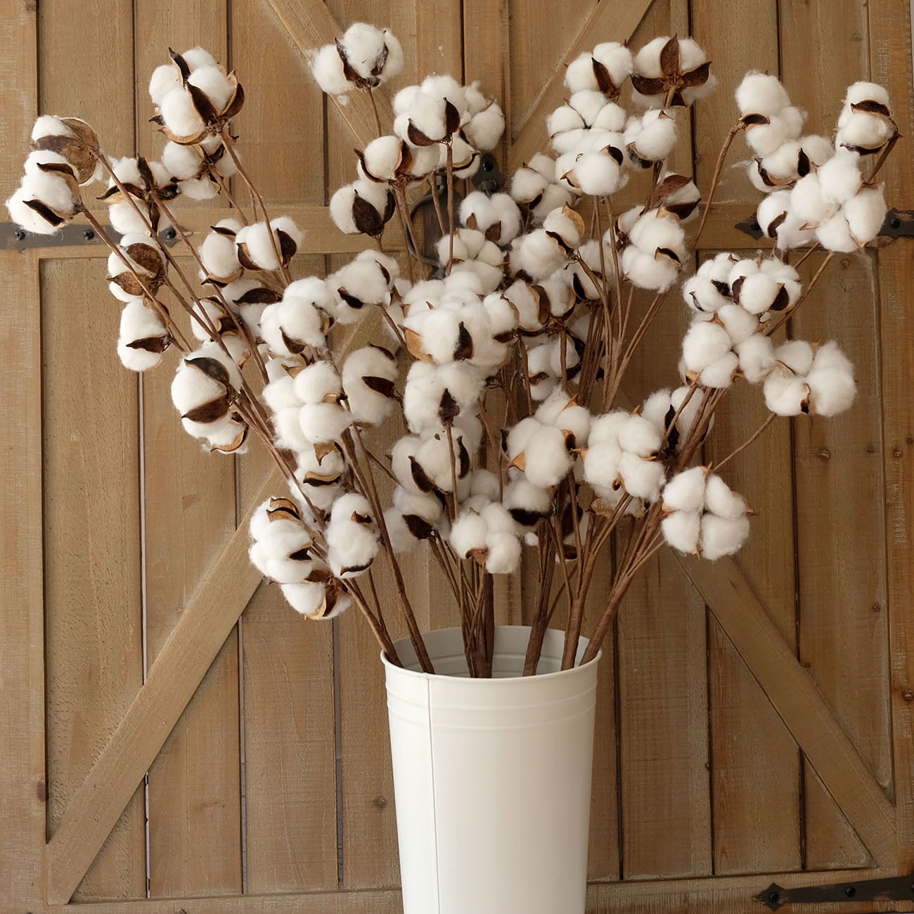 Idyllic 6PCS Long Stem Cotton Picks, 35 Inch Tall Decorative Table ...